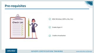 Docker For Windows | Setting Up Docker On Windows | Edureka | PDF | Operating Systems | Computer ...