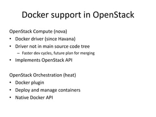 Docker in OpenStack | PPT