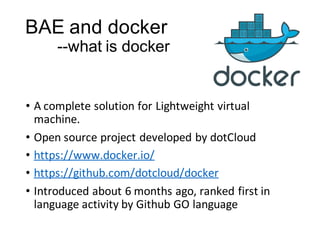Docker in pratice -chenyifei | PPT