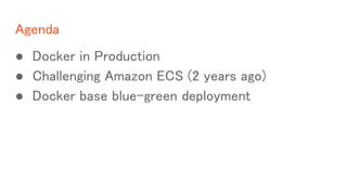 Docker in production | PPT