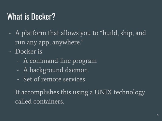 Docker in real life | PPT