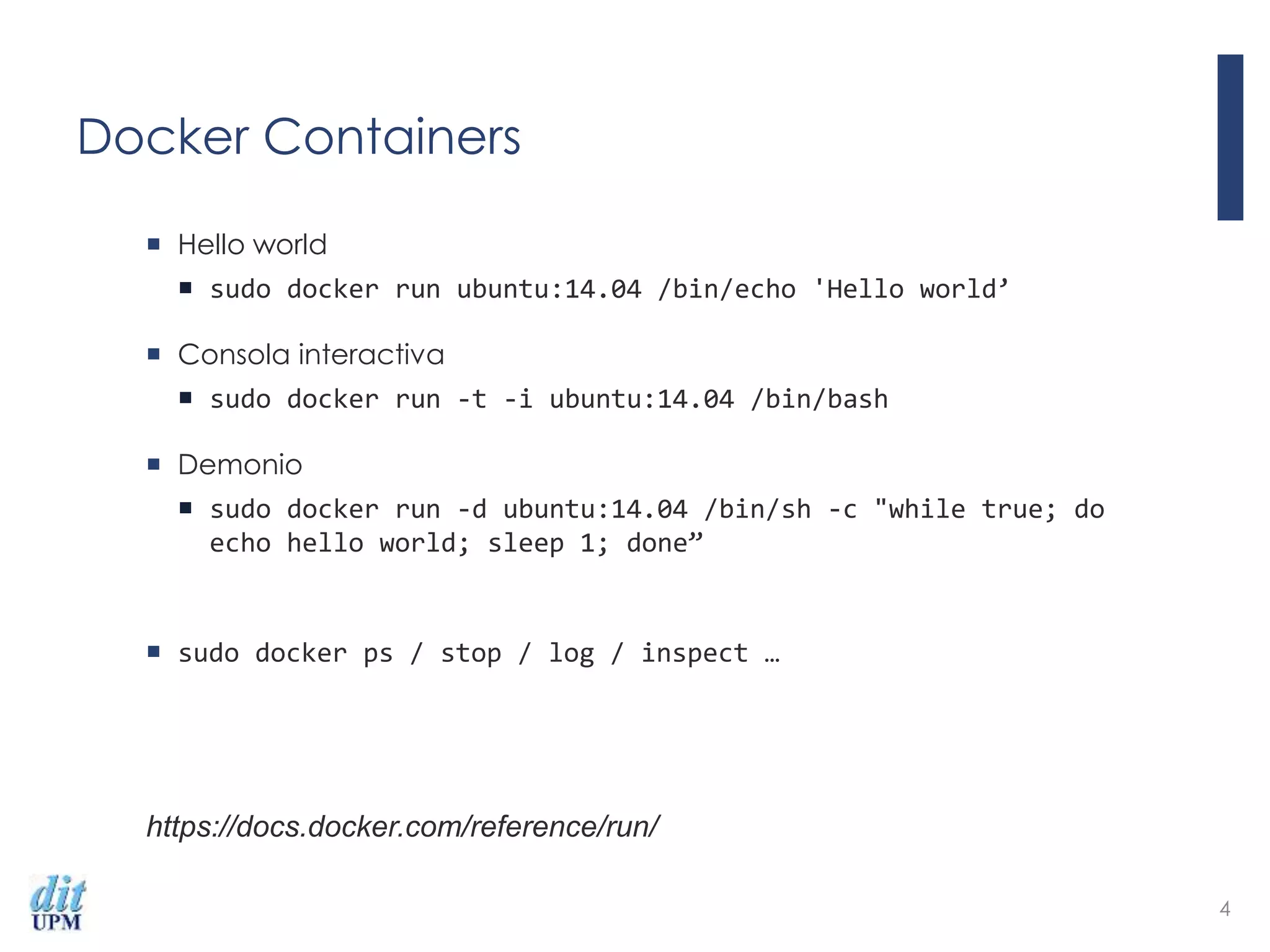 Primeros pasos con Docker | PPT