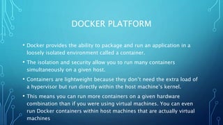Docker introduction | PPTX