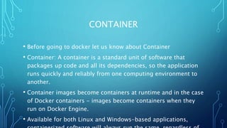 Docker introduction | PPTX