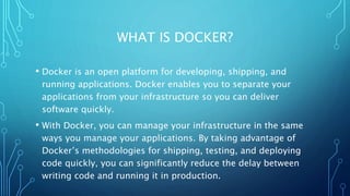 Docker introduction (1) | PPTX