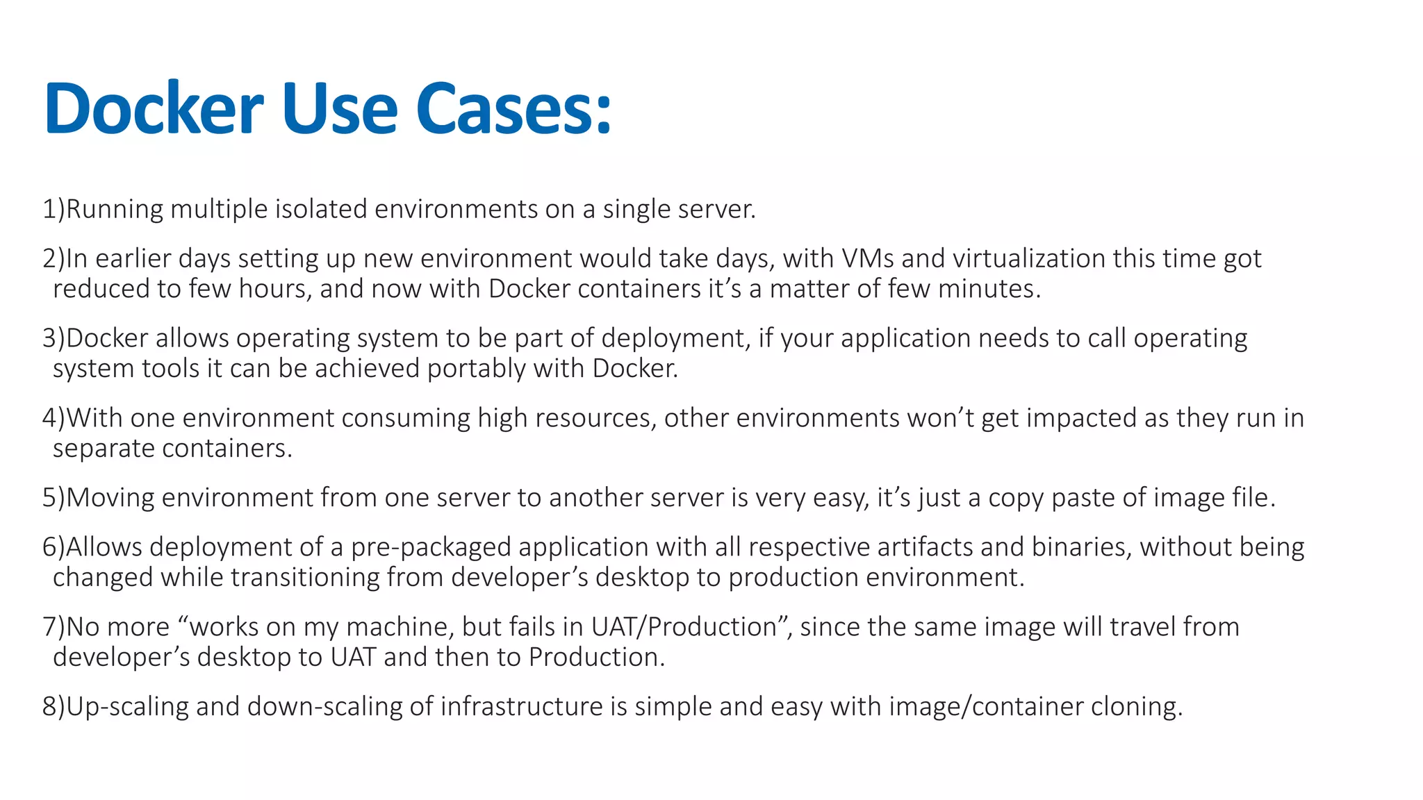 Docker introduction & benefits | PPTX