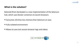 Dockerization of real mobile device farm and scalable QA automation ecosystem | PDF