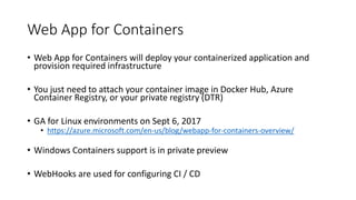 Dockerization of Azure Platform | PPT