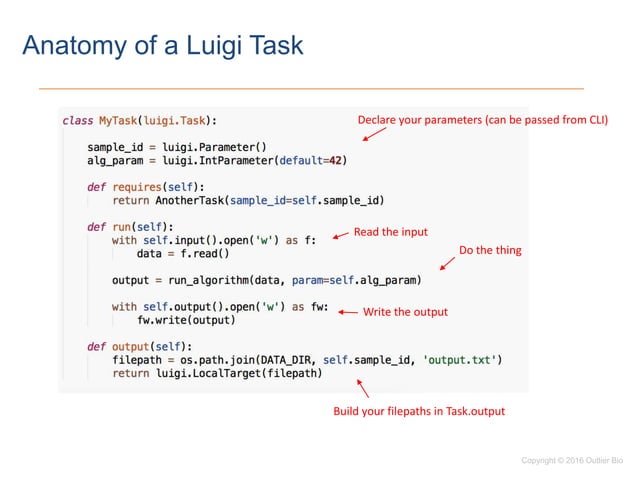 Building cloud-enabled genomics workflows with Luigi and Docker | PPTX | Cloud Computing | Internet