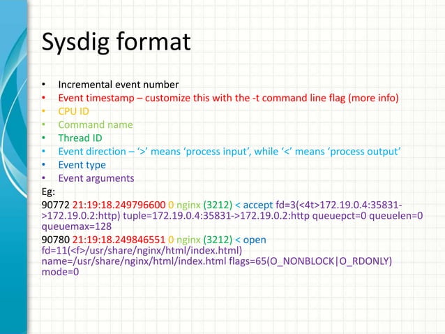 Container Monitoring with Sysdig | PPT