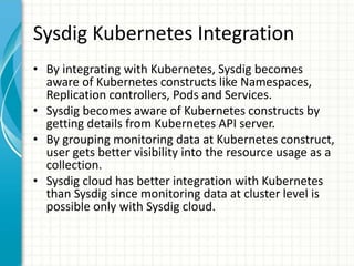 Container Monitoring with Sysdig | PPT