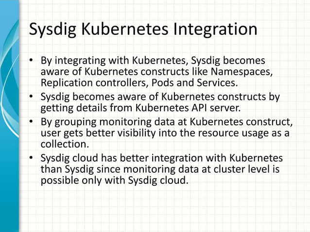 Container Monitoring with Sysdig | PPT