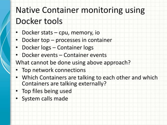 Container Monitoring with Sysdig | PPT
