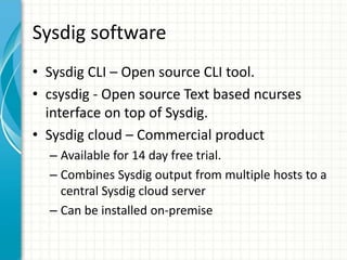 Container Monitoring with Sysdig | PPT