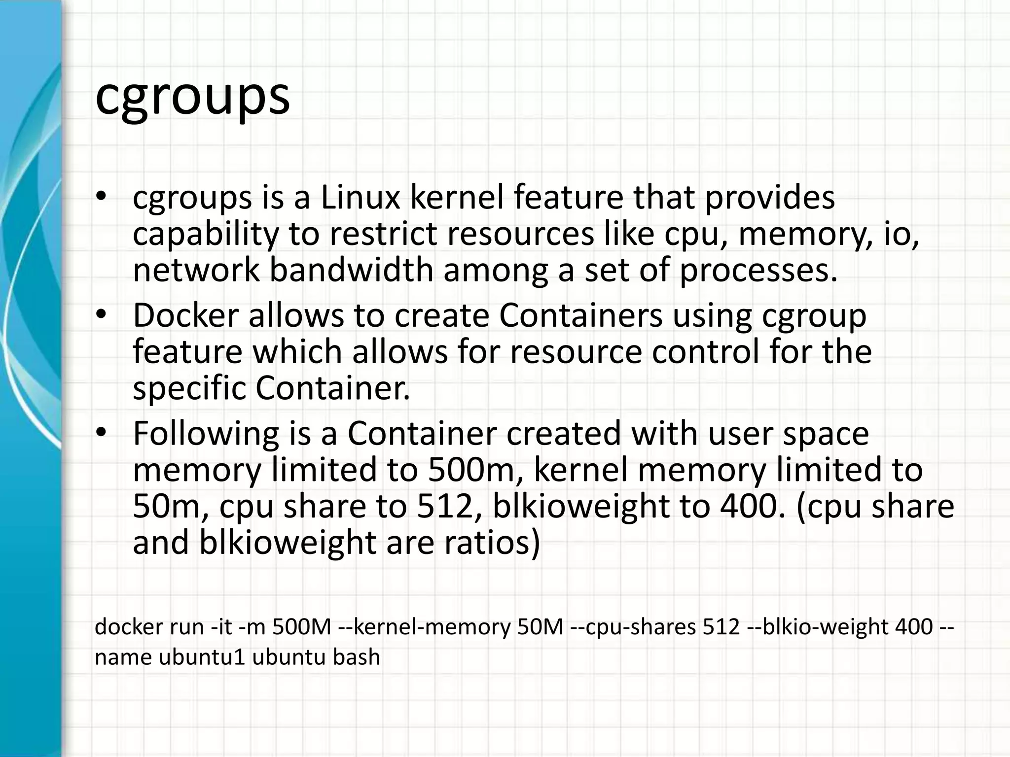 Docker Security Overview | PPTX | Operating Systems | Computer Software and Applications
