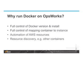 Docker on AWS OpsWorks | PPT