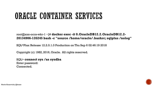 Oracle Database and Docker Containers | PPT