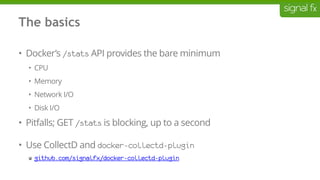 Docker at and with SignalFx | PPT