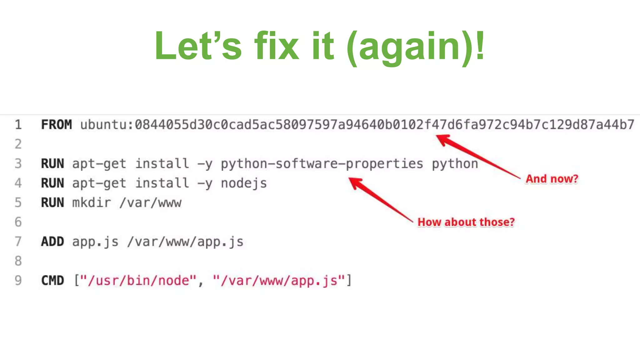 Patterns & Antipatterns in Docker Image Lifecycle | PPT