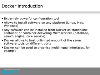Docker DANS workshop | PPT
