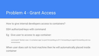 Docker practical solutions | PPT