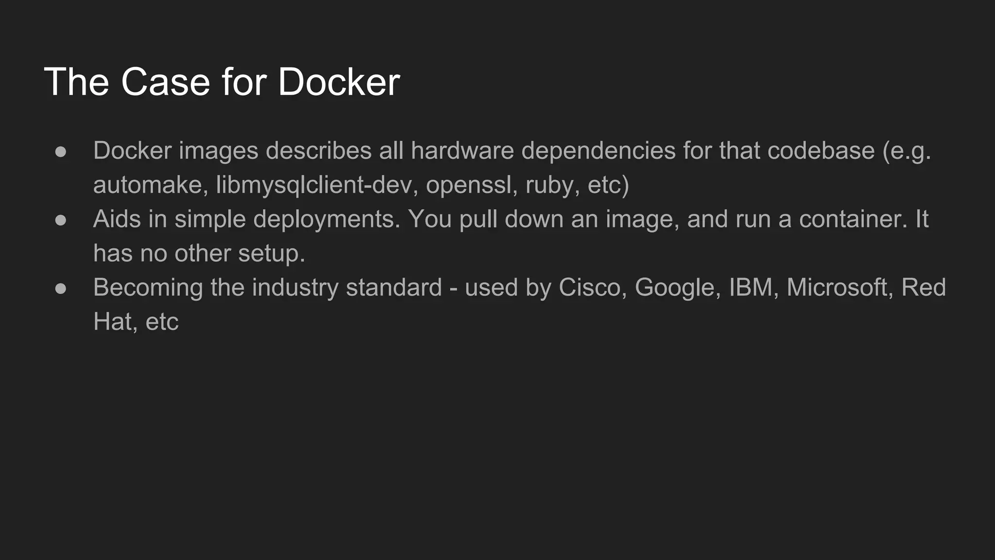 Docker presentation | PPT