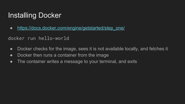 Docker presentation | PPT