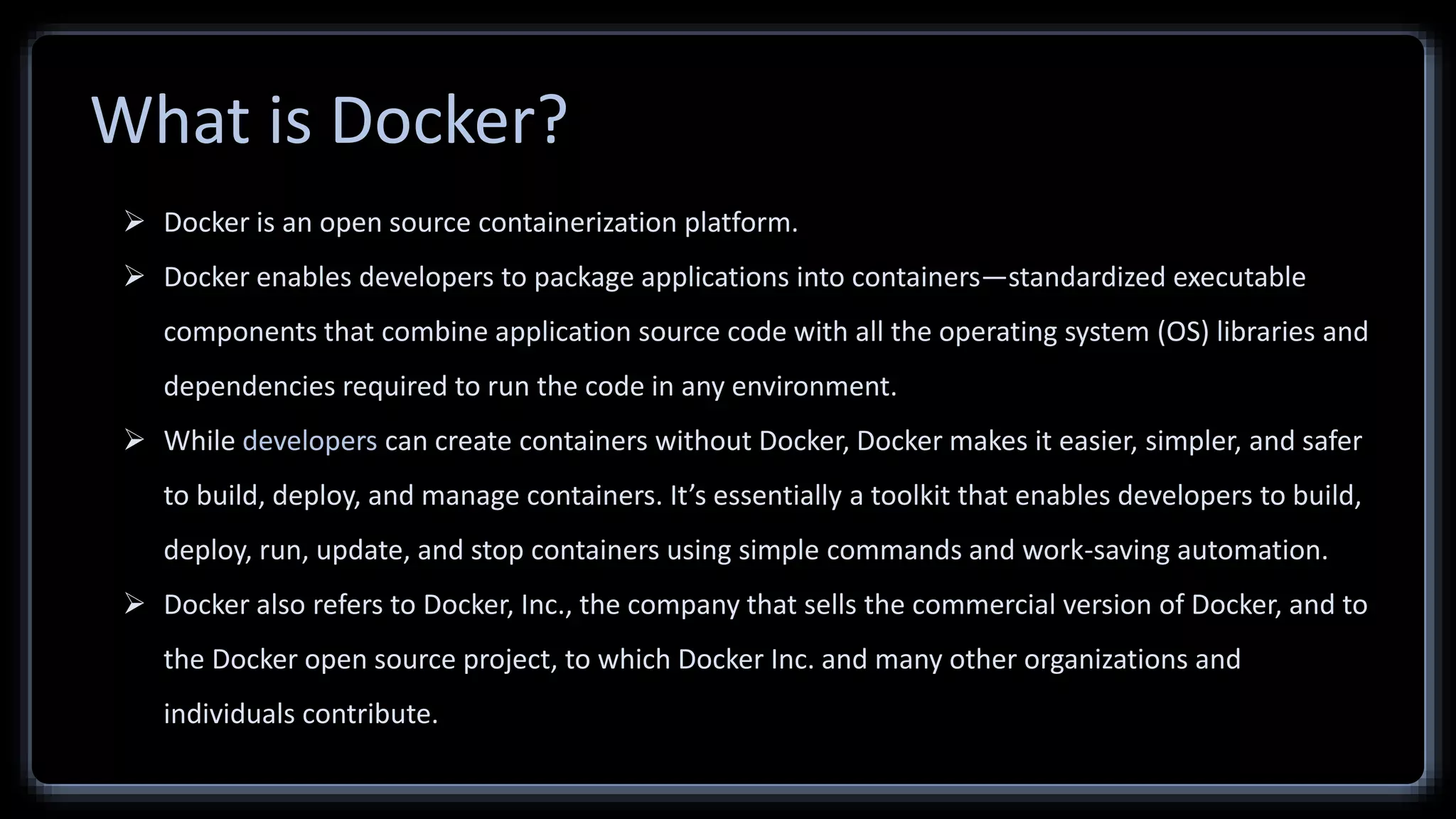 Docker Presentation Ppt