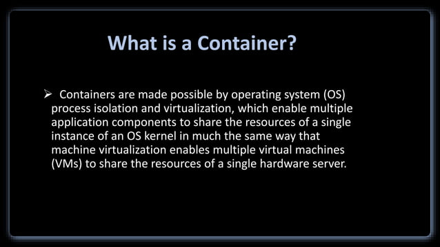Docker Presentation Ppt