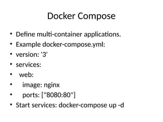 Introduction: Basic Installation Docker Container | PPT