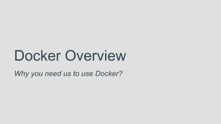 Docking with Docker | PPT
