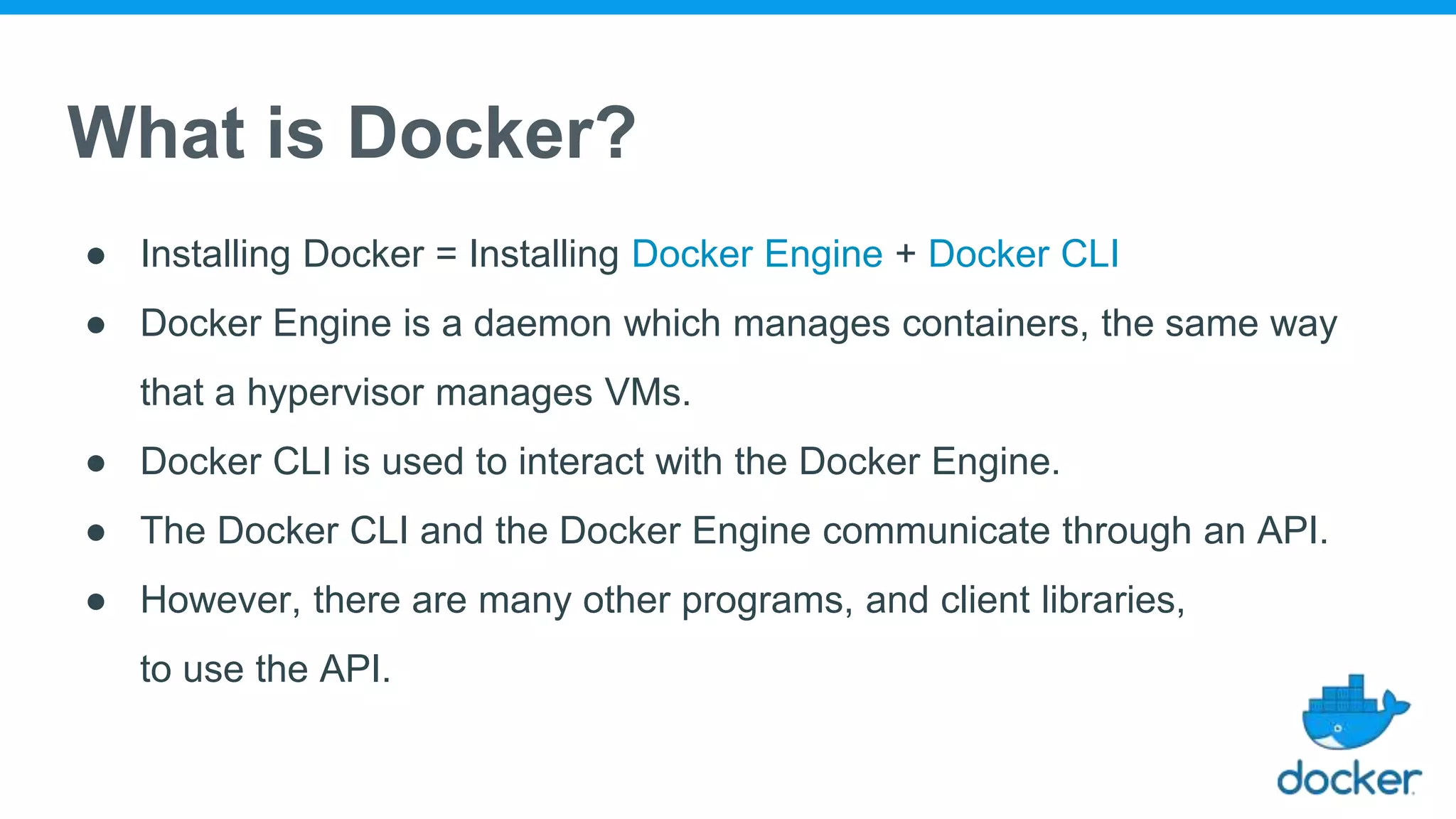 Docker 101 Introduction To Docker And Containers Pptx