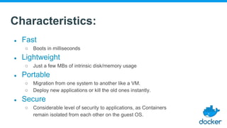 Docker 101 : Introduction to Docker and Containers | PPT | Free Download
