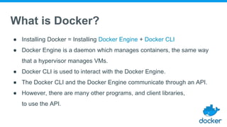 Docker 101 : Introduction to Docker and Containers | PPTX