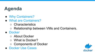 Docker 101 : Introduction to Docker and Containers | PPTX
