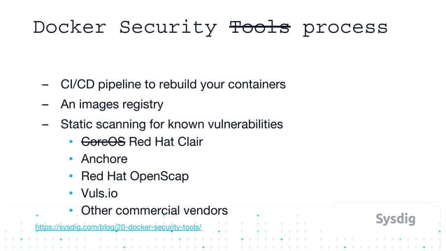 Docker Runtime Security | PPT