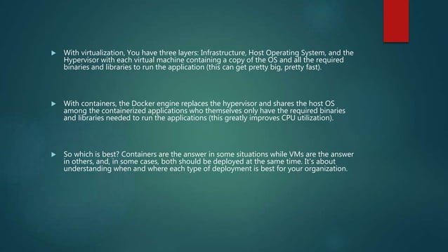 Dockers and containers basics | PPTX | Operating Systems | Computer Software and Applications