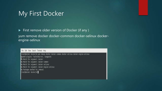 Dockers and containers basics | PPTX | Operating Systems | Computer Software and Applications