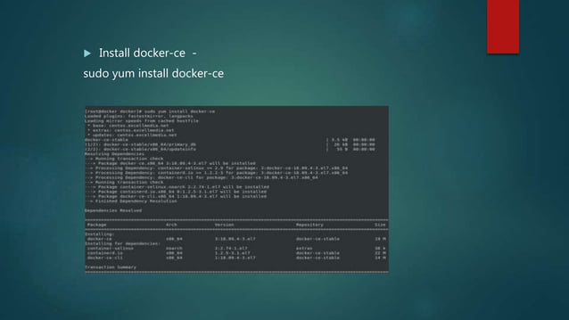 Dockers and containers basics | PPTX | Operating Systems | Computer Software and Applications