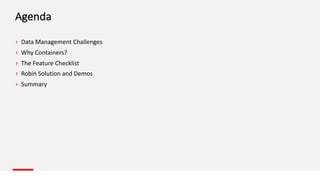 Database Containerization Platform Checklist | PPT