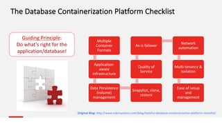 Database Containerization Platform Checklist | PDF