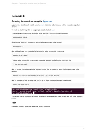 Docker security - OWASP Seasides | PDF
