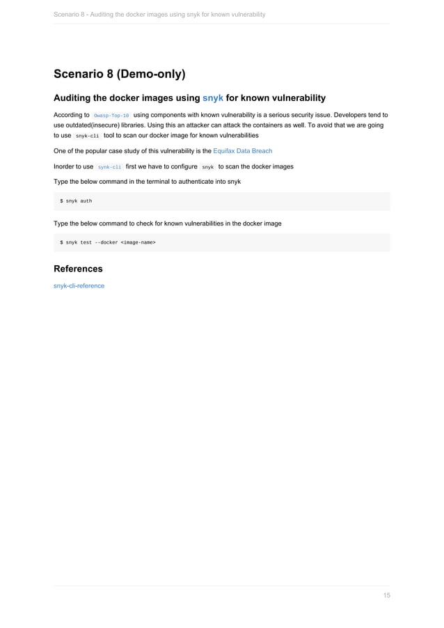 Docker security - OWASP Seasides | PDF