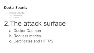 Docker security | PPTX