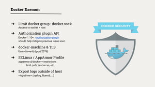 Docker Security in Production Overview | PPT