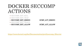 Docker security configuration | PPT