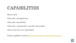 Docker security configuration | PPT