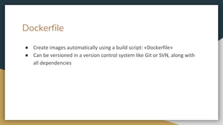 Docker session II: Introduction to Docker | PPT