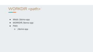Docker session III: Dockerfile | PPT
