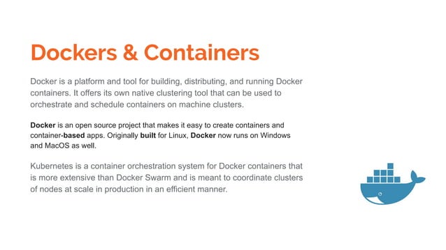 Dockers & kubernetes detailed - Beginners to Geek | PPT